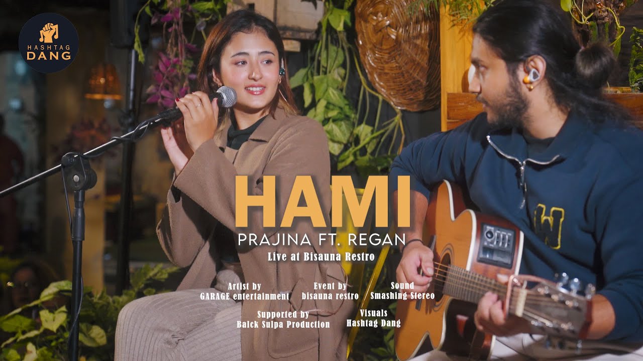 Hami - Prajina Ft. Regan (Live at Bisauna Restro) | @hashtagdang Event Highlights - YouTube
