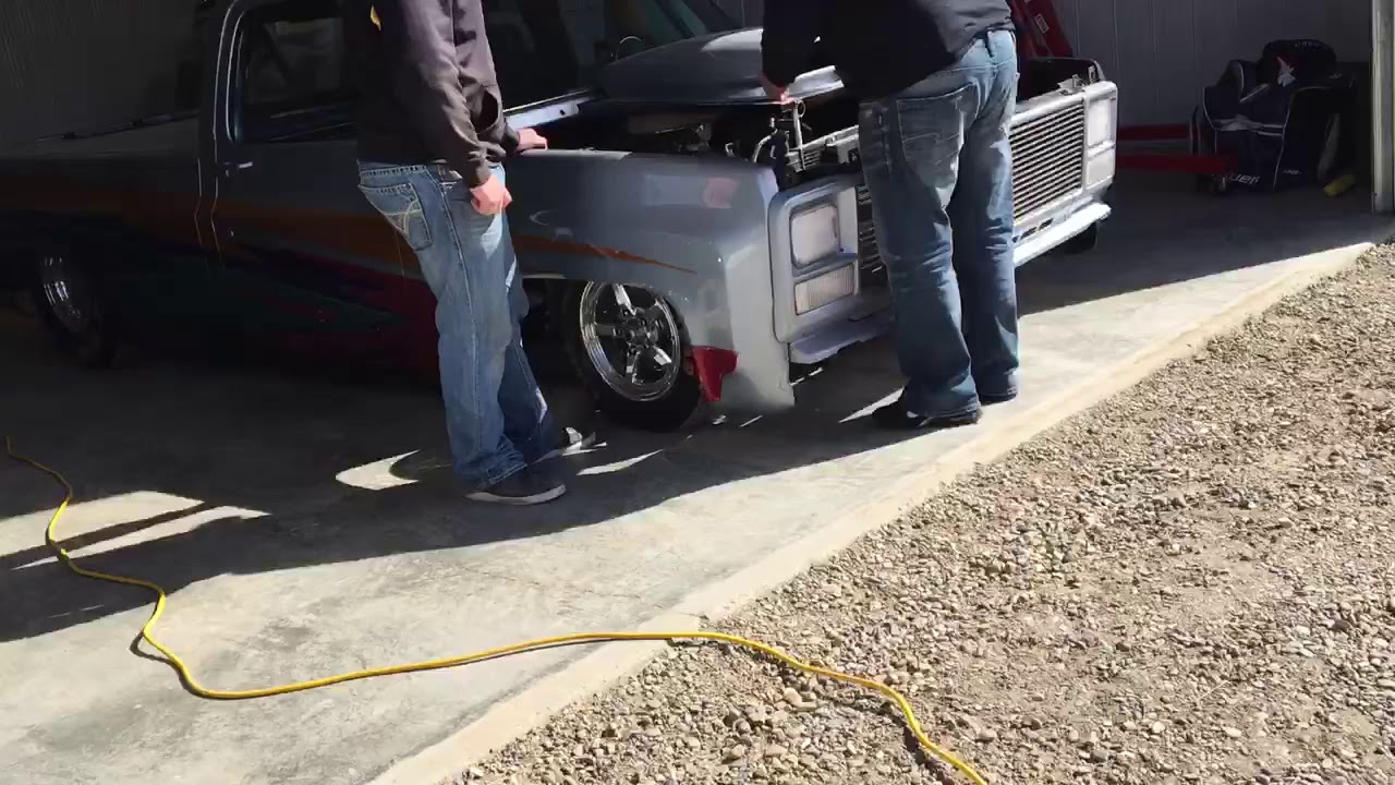 Square body drag truck - YouTube