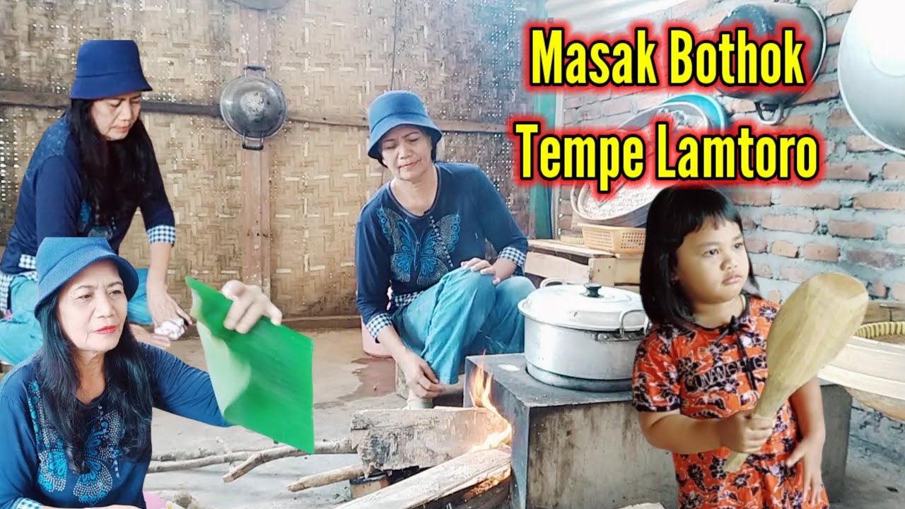 Cara Mudah Membuat Botok Tempe Lamtoro || Memasak Di Desa - YouTube