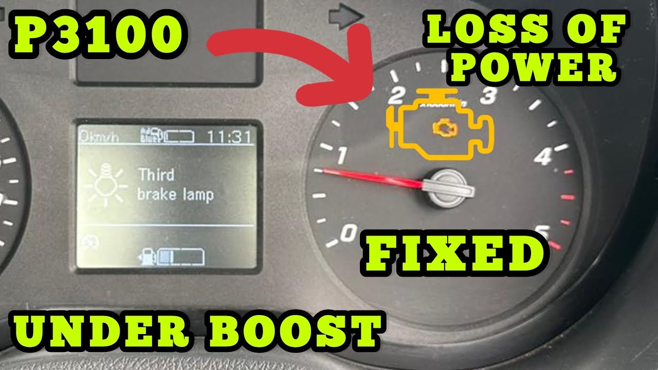 HOW TO FIX P3100 The Boost Pressure Is Too Low | Limp Mode | Limited ...