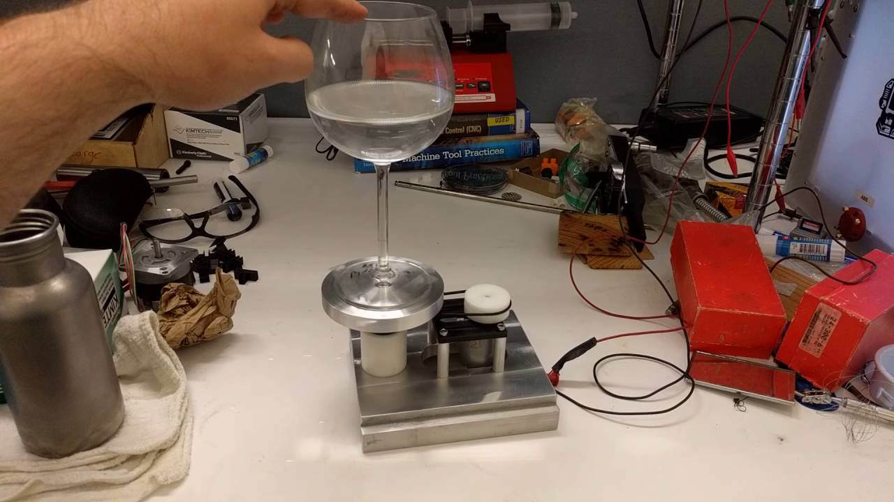 Wine glass spinning machine - YouTube