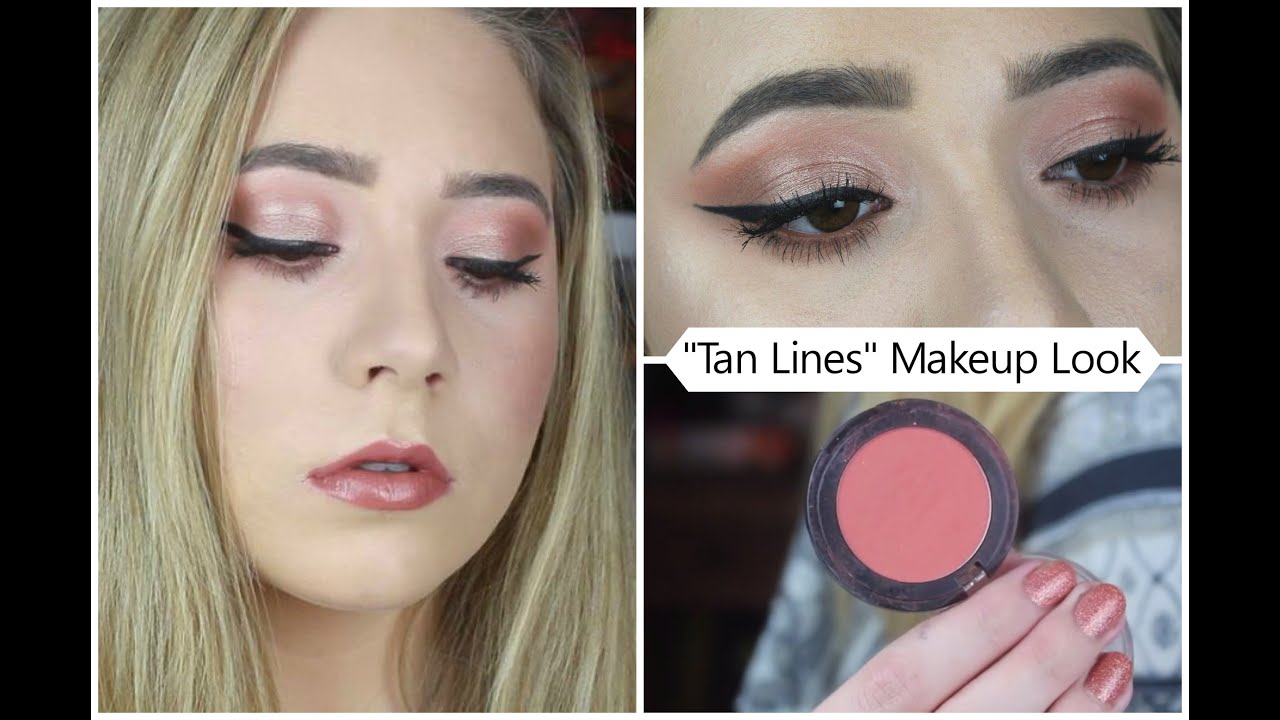 "Tan Lines" makeup look - Perfect for fall! | Celina - YouTube