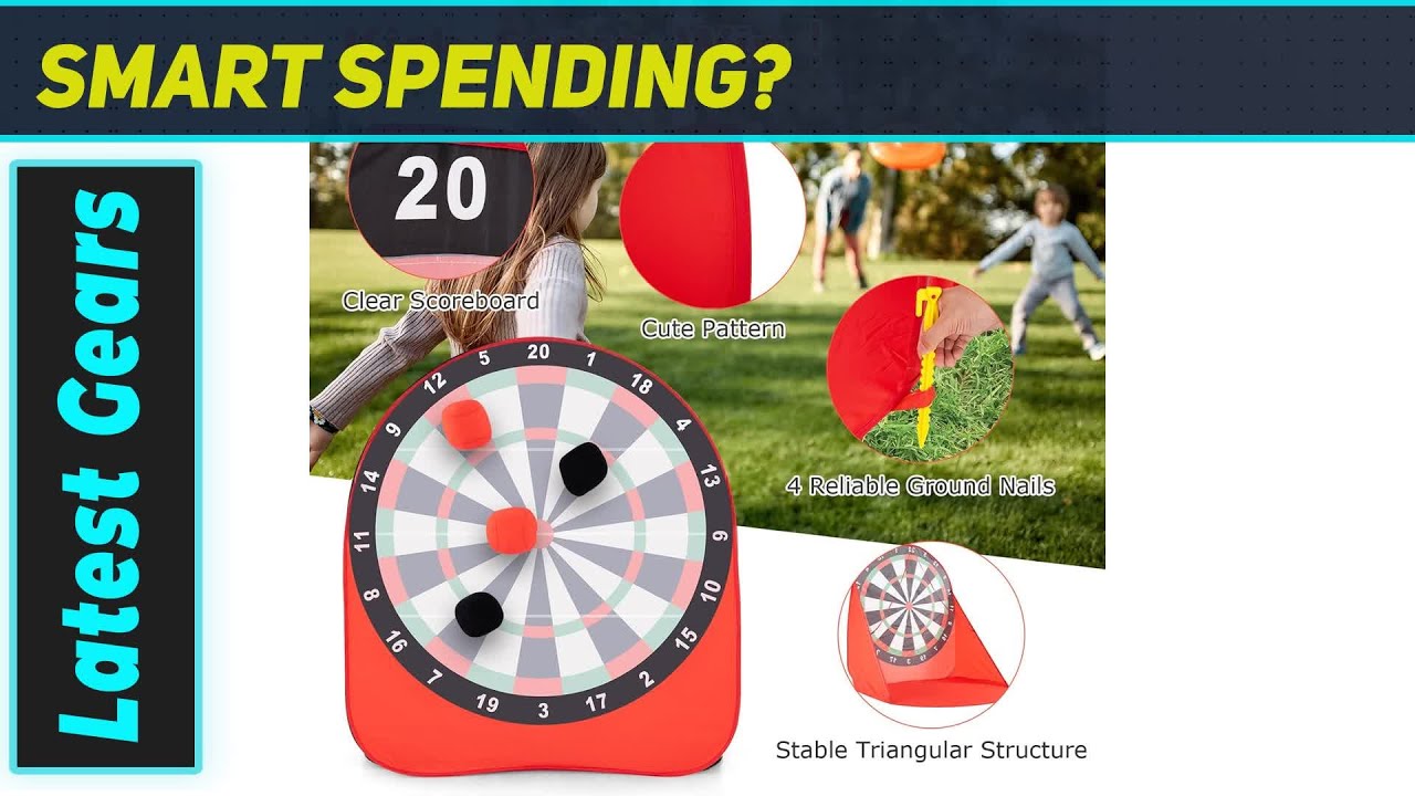 `GYMAX Giant Kick Darts: The Ultimate Outdoor Game Changer! - YouTube