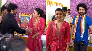 Megastar Chiranjeevi Claps, Hero Nithiin, Rashmika Mandanna | #VNRTrio ...