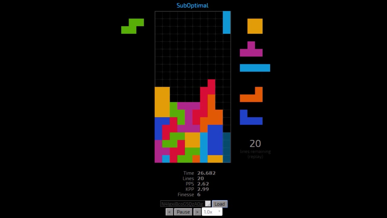 Tetris 40 Line Sprint Speedrun in 39.772 - YouTube