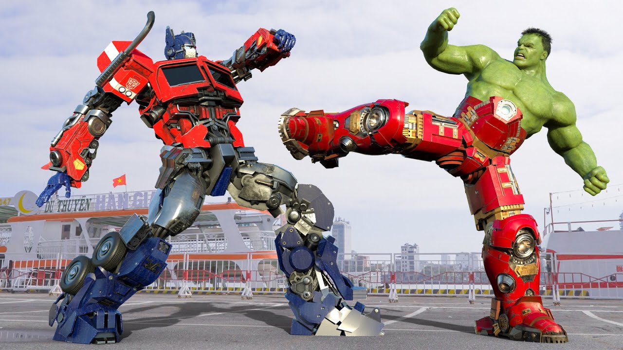 Transformers One (2024) - Optimus Prime vs Hulk | Paramount Pictures ...