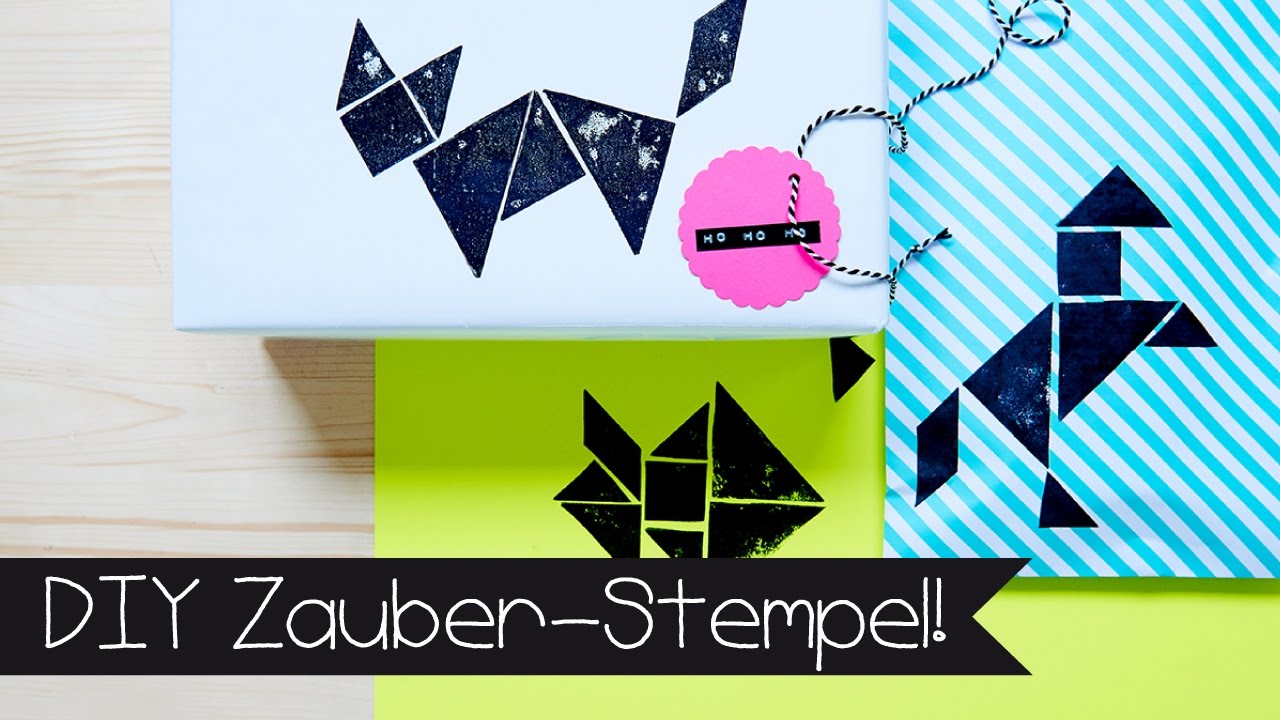 Basteln | ZAUBER-STEMPEL I STEMPEL SELBER MACHEN - YouTube