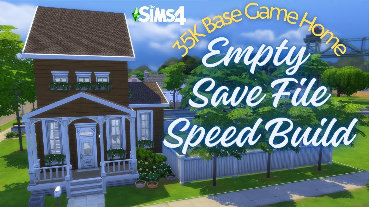 Bargain Bend Speed Build Base Game Only In The Sims 4 | Blank Save File ...