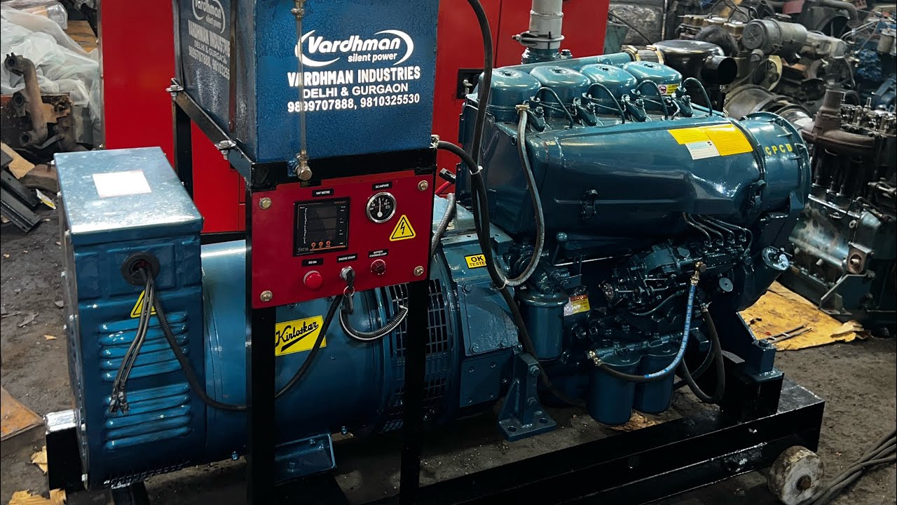 35kva Kirloskar HA494 Aircooled Generator with full load testing ...