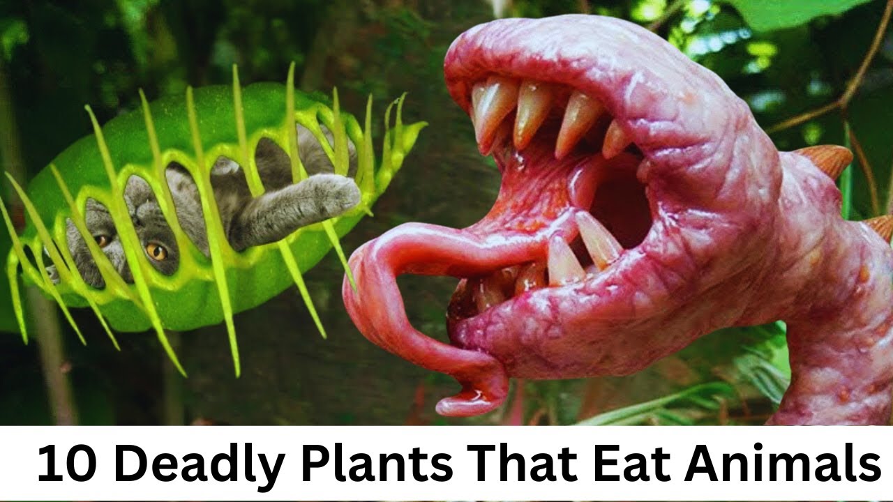 "Nature's Carnivores: Top 10 Deadly Plants That Devour Animals! 🌿🐛"# ...