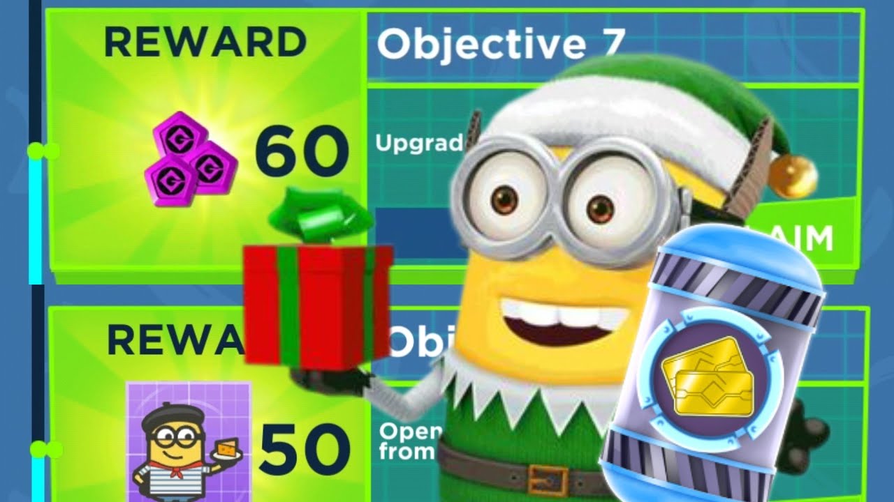 Minion Rush Global Goals Missions Completed and Rewards Elf in minions ...