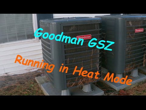 2019 Goodman GSZ14 Heat Pump Running (Heat Mode) - YouTube