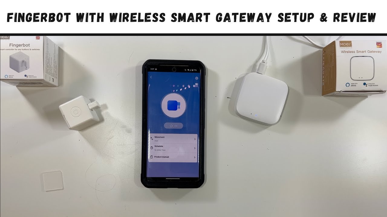 Fingerbot with Wireless Smart Gateway Setup & Review - YouTube