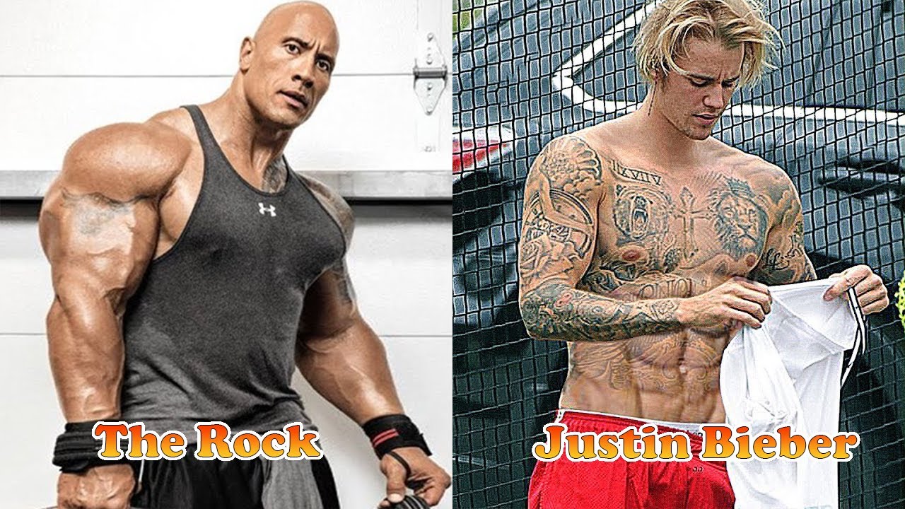Dwayne Johnson And Justin Bieber
