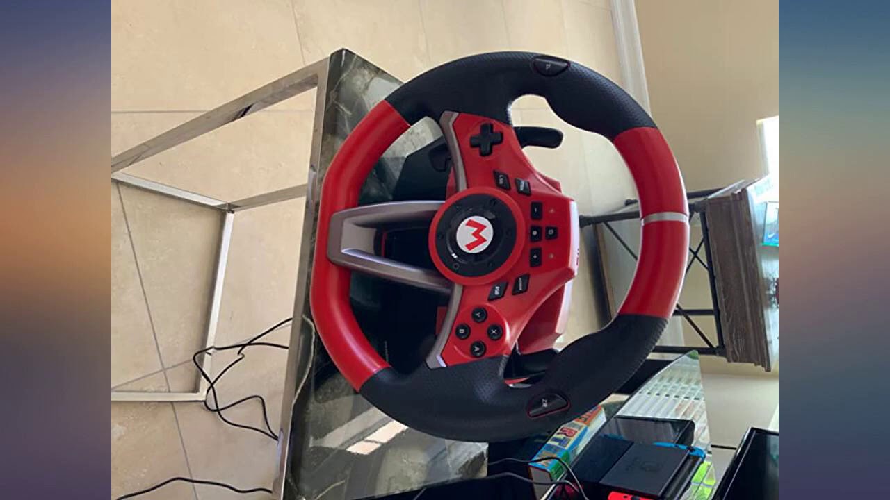 Nintendo Switch Mario Kart Racing Wheel Pro Deluxe By HORI - Officially ...