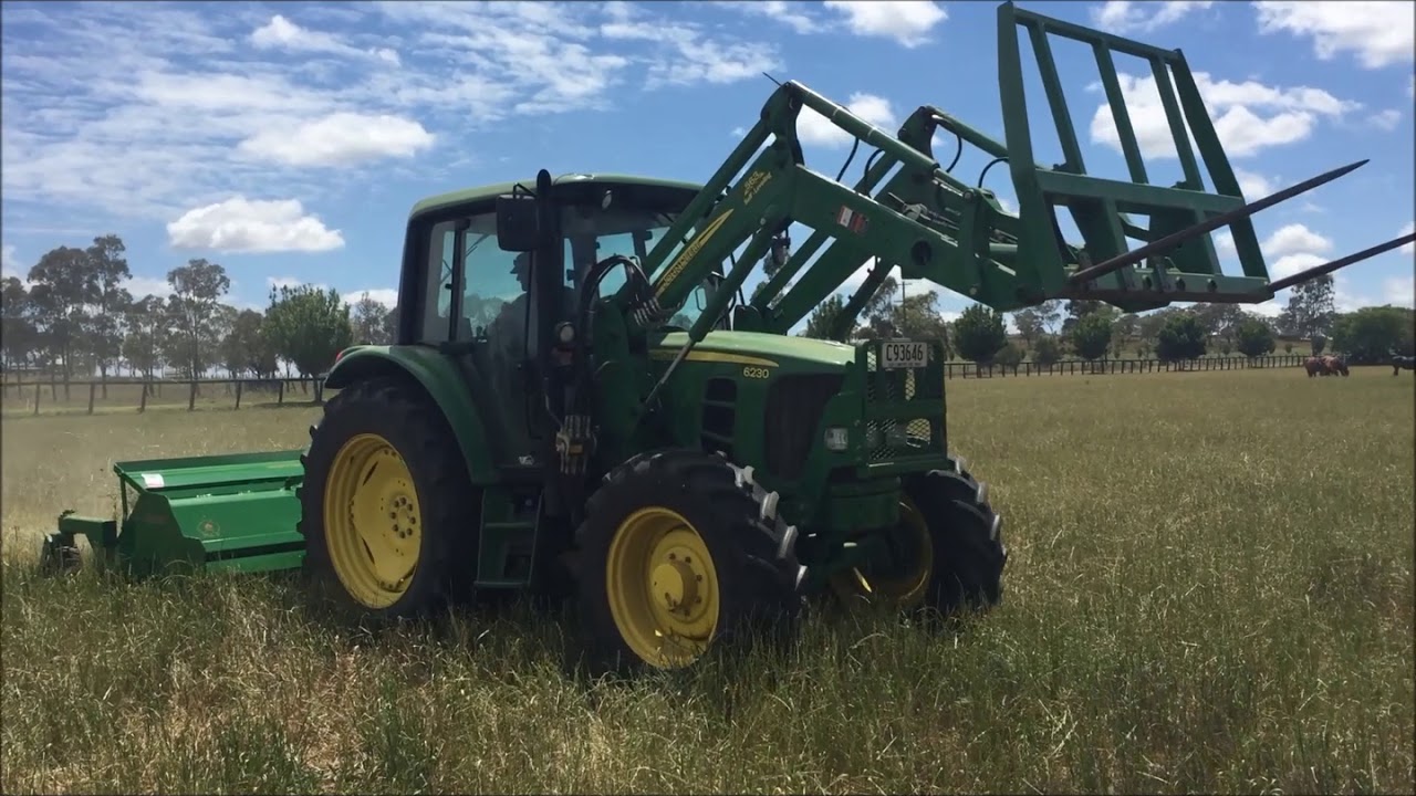 Agrifarm Implements AHM/240 Mulcher fitted with Twin Wheels - YouTube