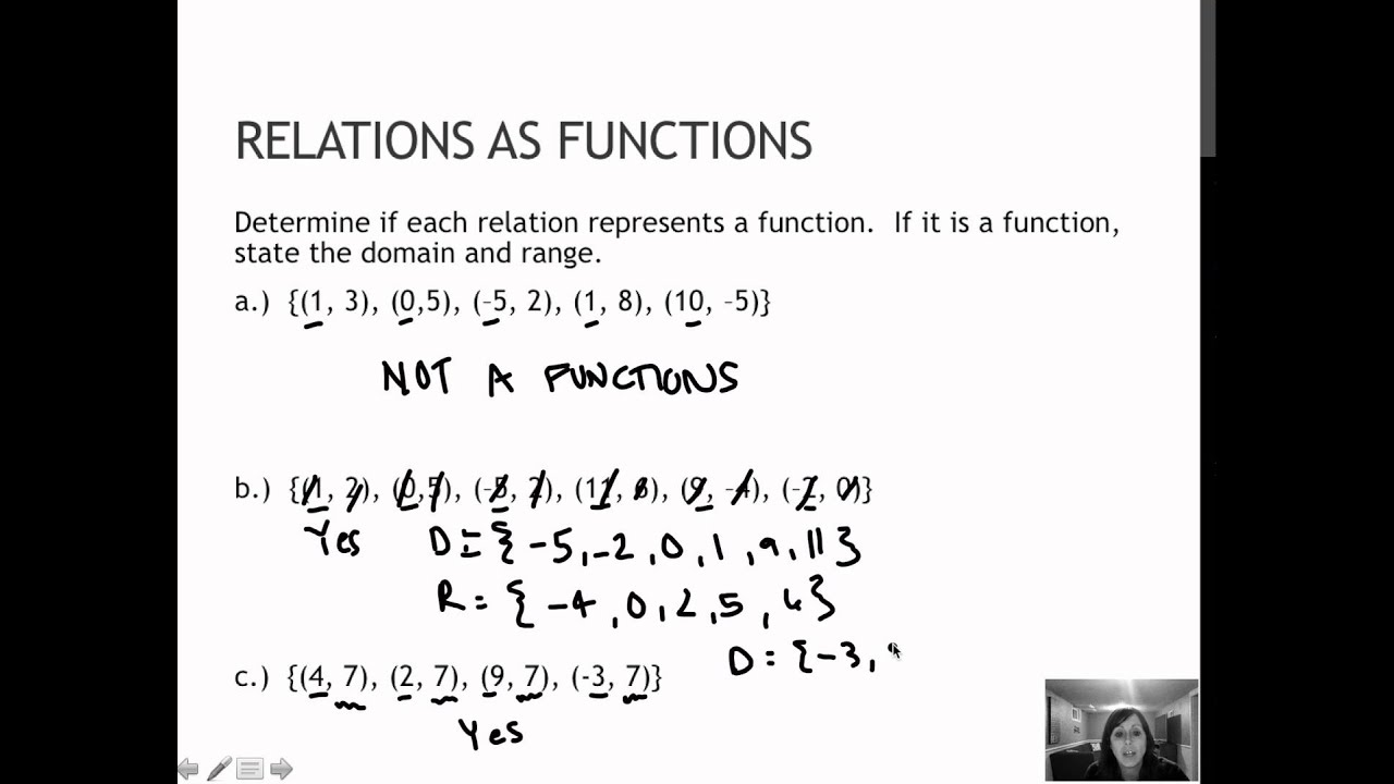 38 Relations as Functions (2.6) - YouTube
