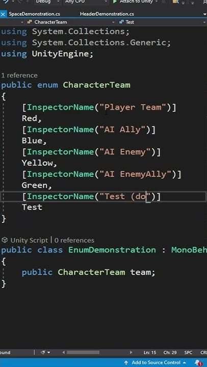 Unity Short Tips [InspectorName] Attribute #Unity #Short #Tips - YouTube