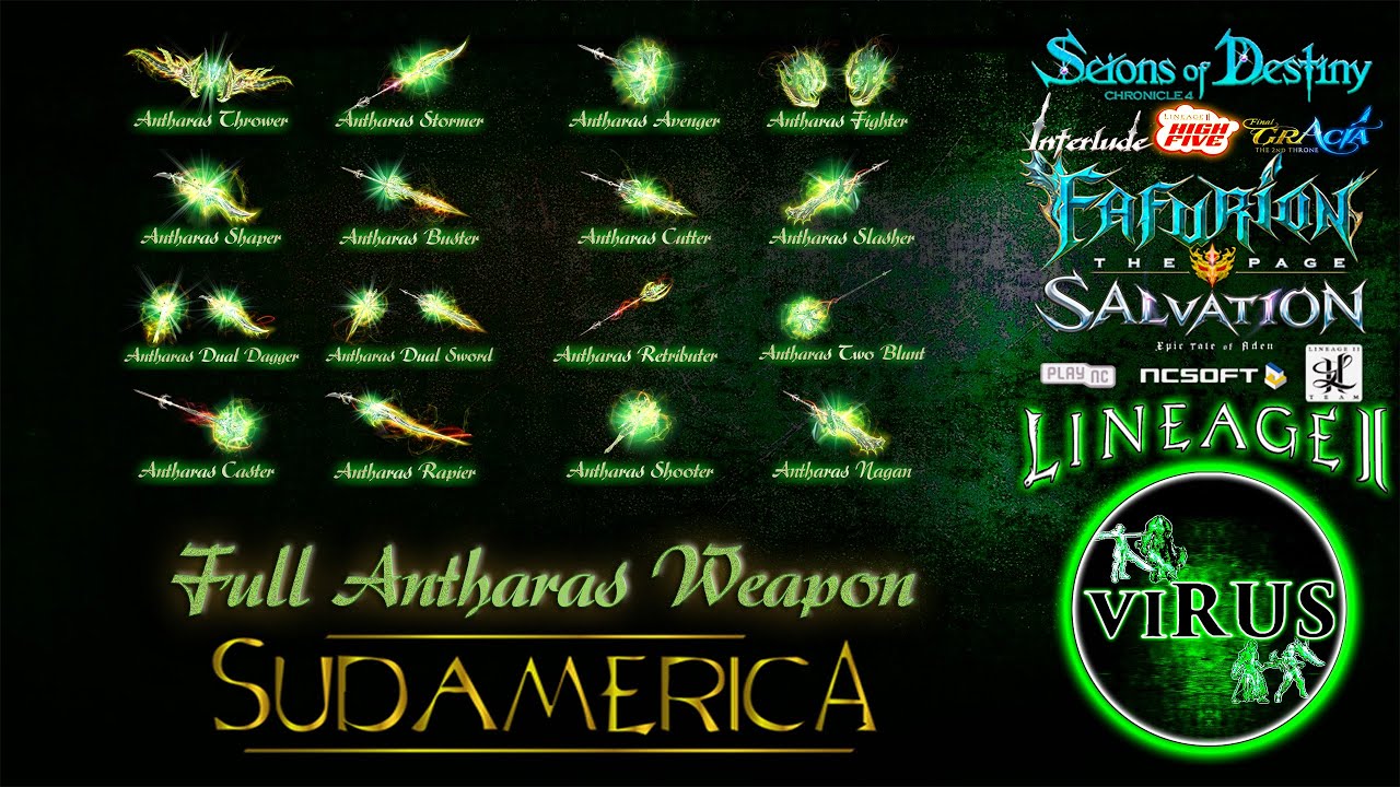 Full Set Antharas Weapons for www.L2SudAmerica.Com server. LINEAGE II ...
