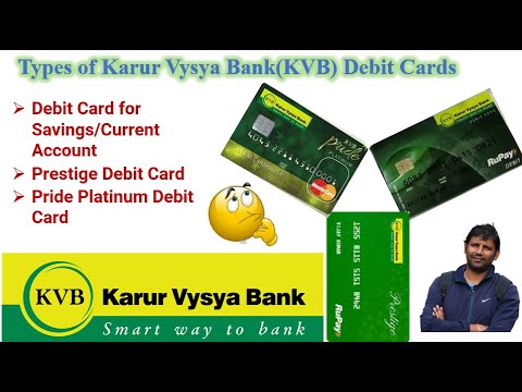 Best KVB debit card🤔Types of Karur Vysya Bank(KVB) Debit Cards 🗂️ How ...