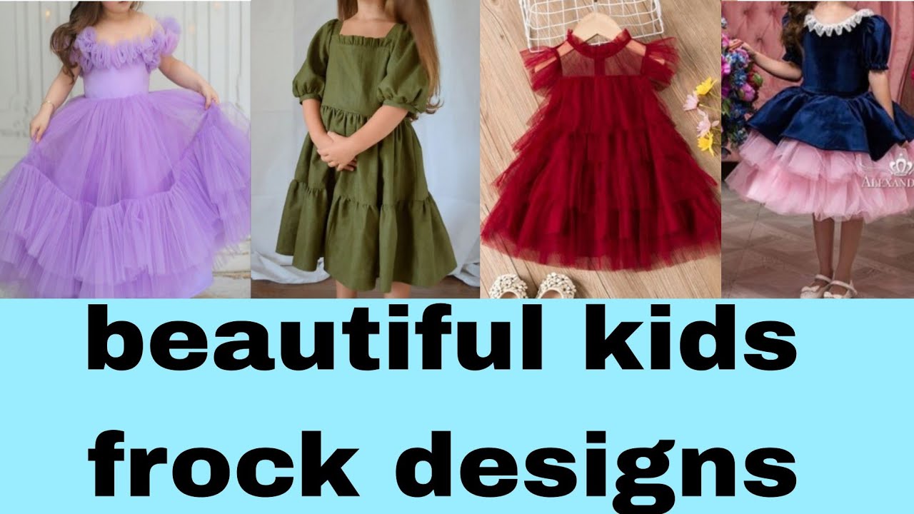 Beautiful and fancy kid frocks designs // creative mind - YouTube