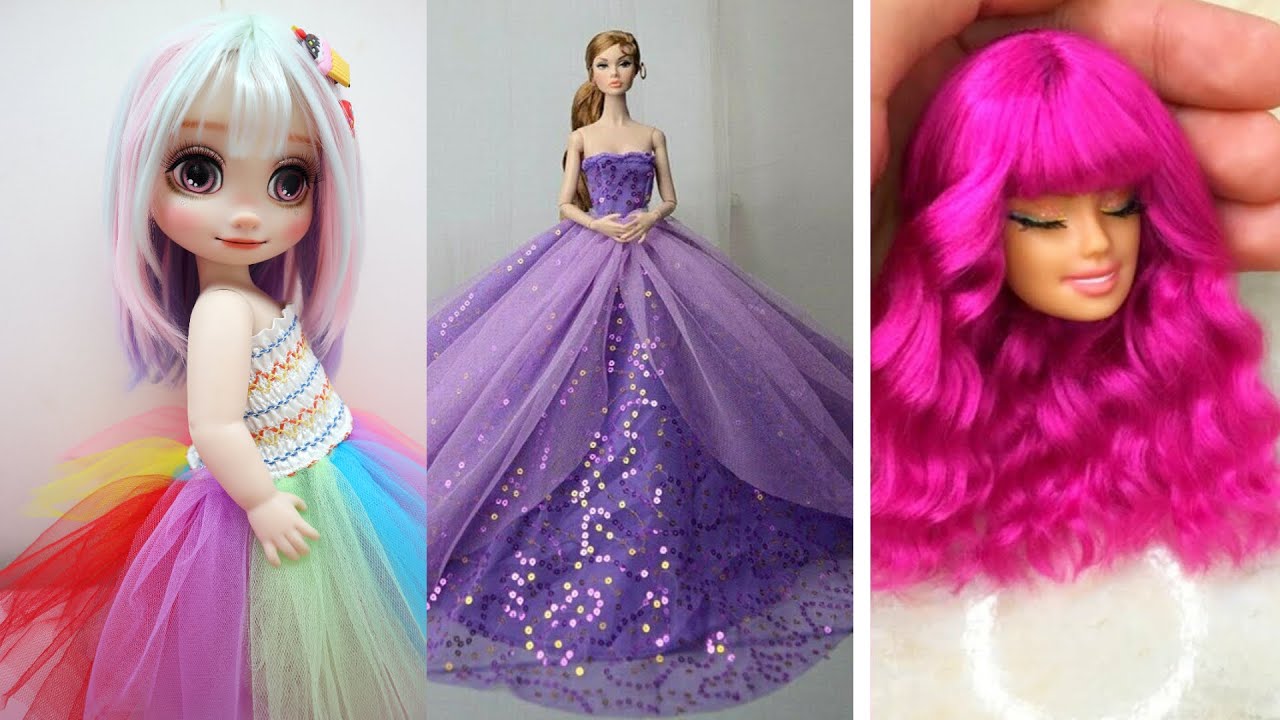 Barbie Doll Makeover Transformation | DIY Miniature Ideas for Barbie ...