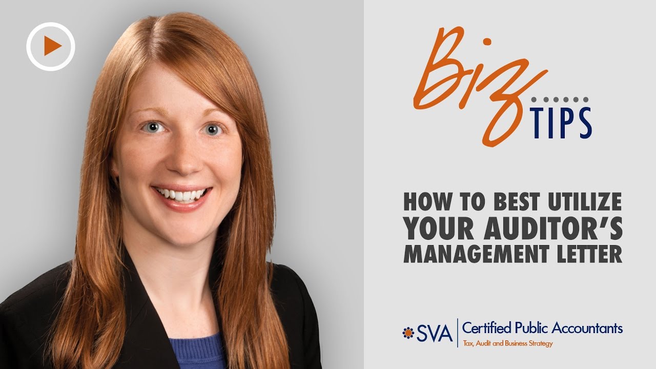 How to Best Utilize Your Auditor's Management Letter - YouTube