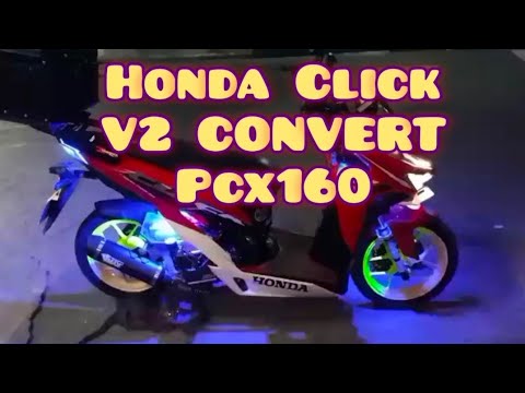 Honda Click v2 CONVERT Pcx160 with Vmax and installing air filter ...