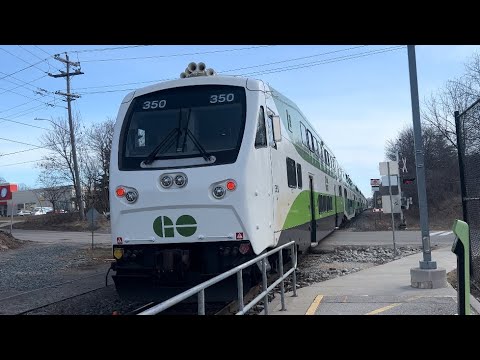 GO 3818 Departing Acton GO Station, Acton Ontario Canada March 11, 2024 ...