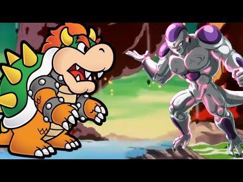 Paper Bowser VS Full Power Frieza - YouTube