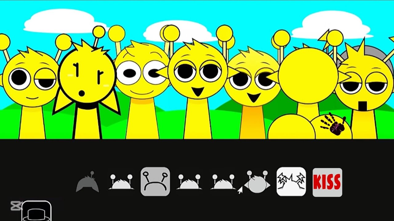 Every Yellow Simon Singing Together(Sprunki Gyat, Retake, Scrunkly ...