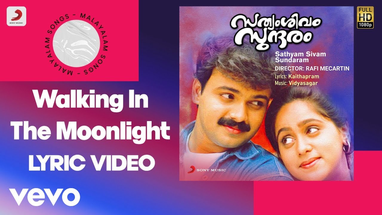 Sathyam Sivam Sundaram - Walking In The Moonlight Lyric | Vidyasagar | Kunchako Boban - YouTube ...