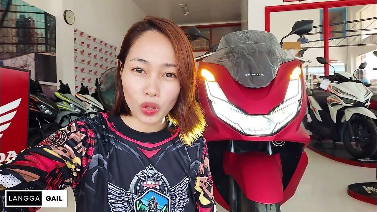 Matte Red Honda PCX 160 ABS 2023 Lady Rider Review! Langga Gail SRP, Monthly, Downpayment - YouTube