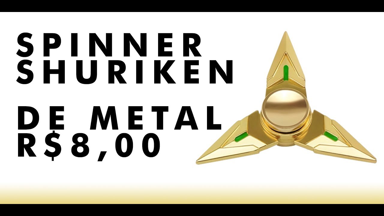 Unboxing Spinner Shuriken de metal de R$8,00 do Aliexpress - YouTube
