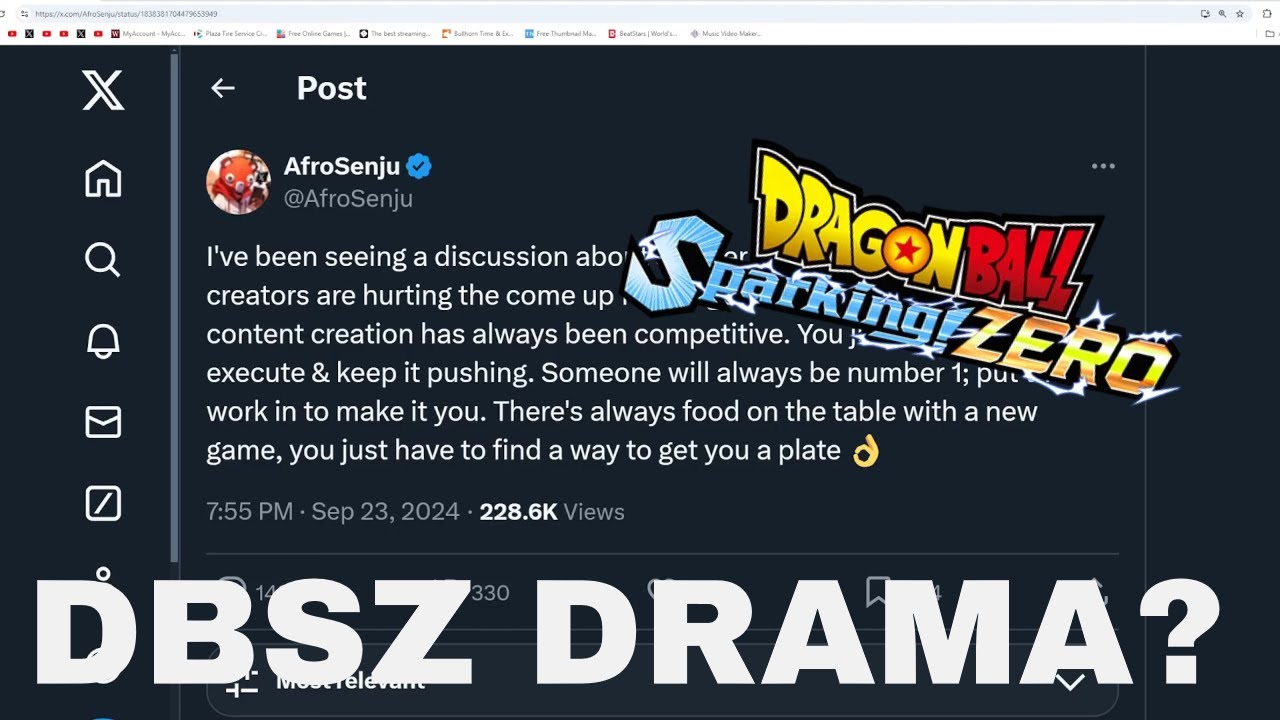 Sparking Zero Drama between Big Creators and Small Creators is Pointless - YouTube