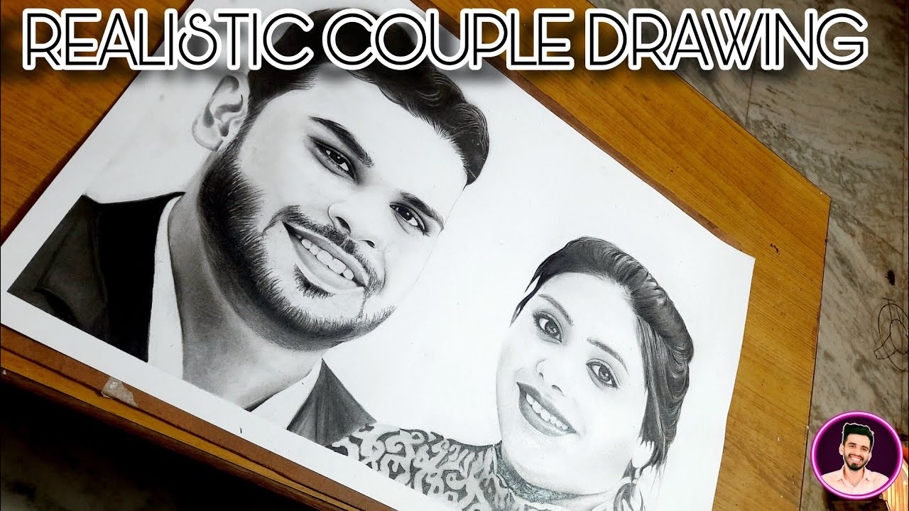 Realistic Couple Drawing | Naman Utwal - YouTube