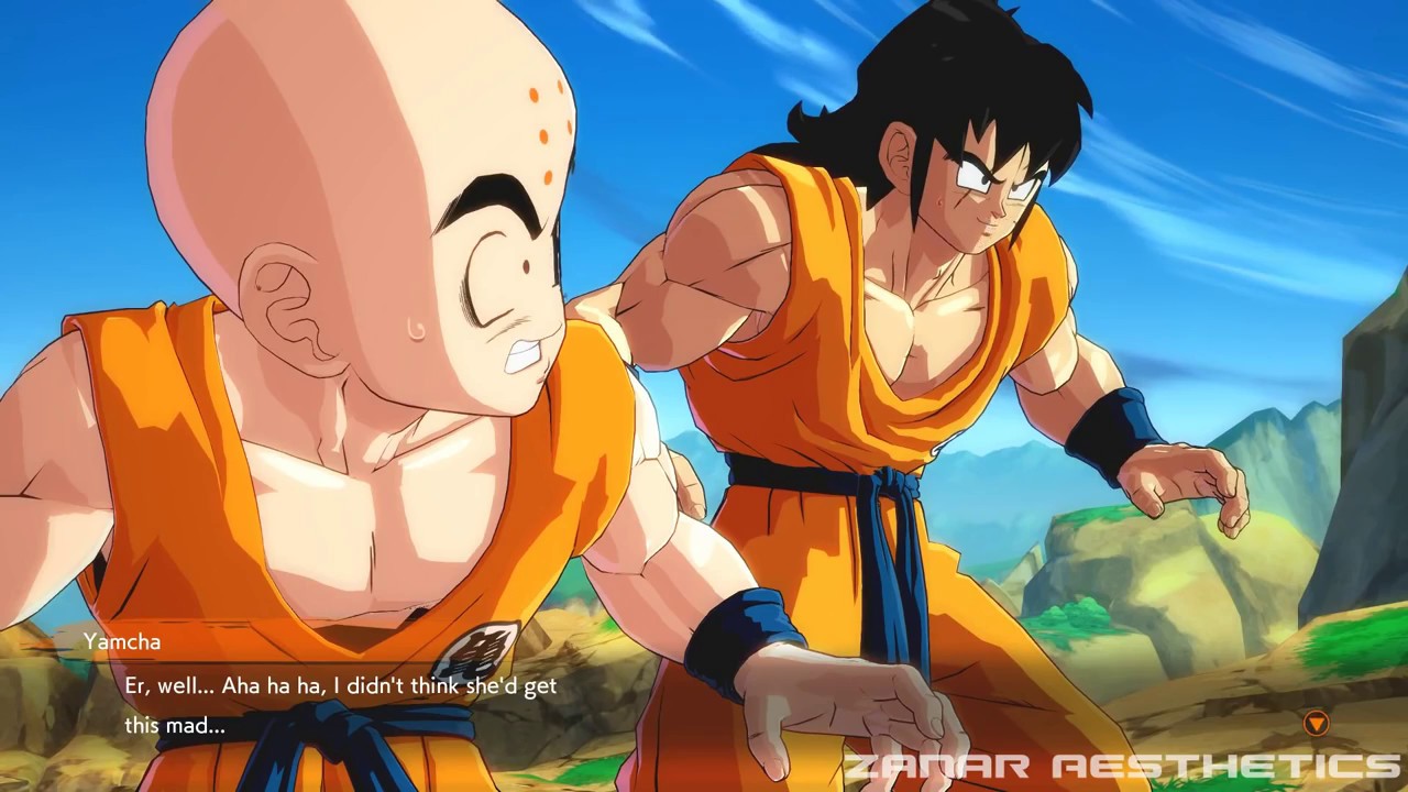 Dragon Ball FighterZ - Krillin Has Crush on Android 21 & Android 18 ...