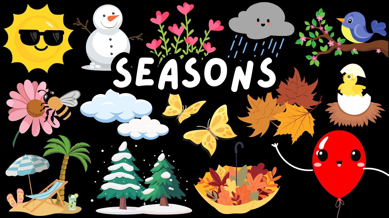 Learn The Seasons For Kids! 🍂☃️☀️🌷Seasonal Vocabulary For Kids In ...