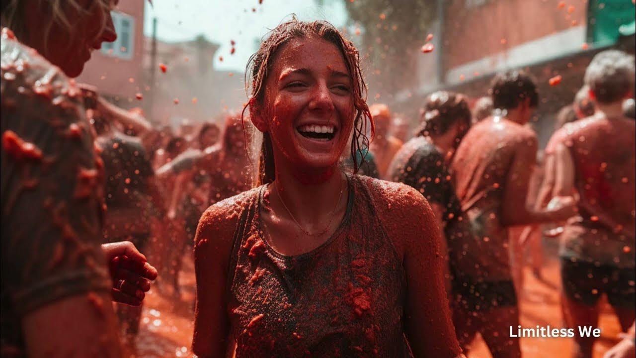 Epic Tomato Battle in Spain – Experience La Tomatina! - YouTube