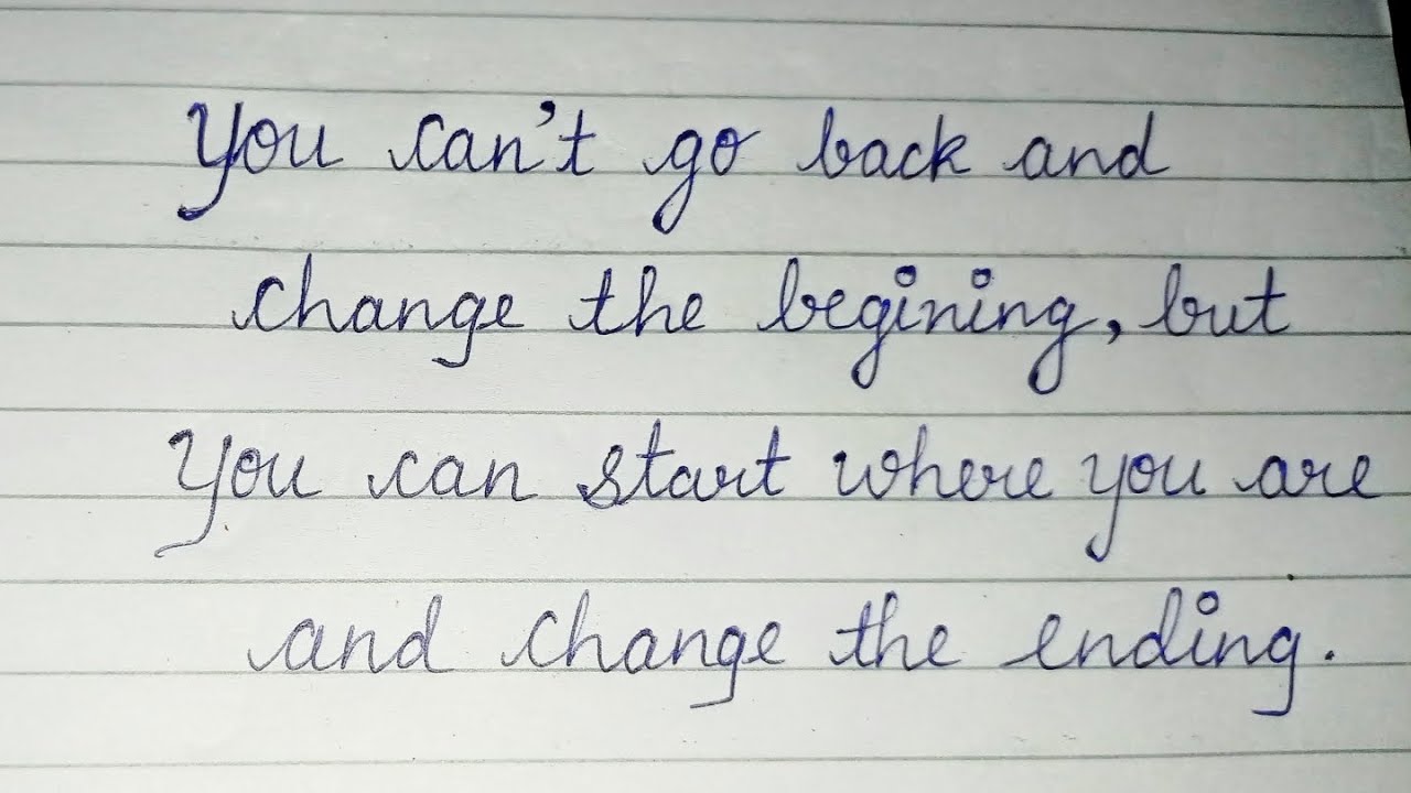 Handwriting motivational quotes| Cursive writing|Motivational quotes ...