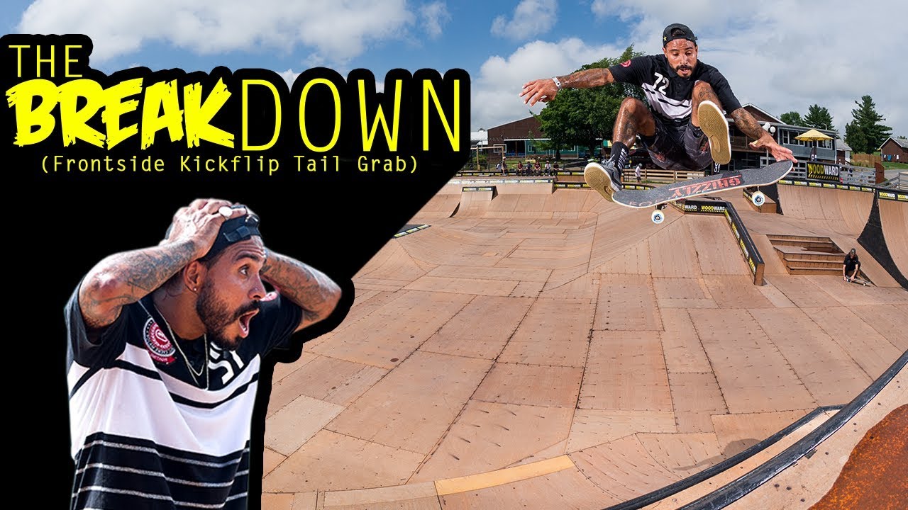 Break Down Kickflip Tail Grab!(EASY TO LEARN) - YouTube