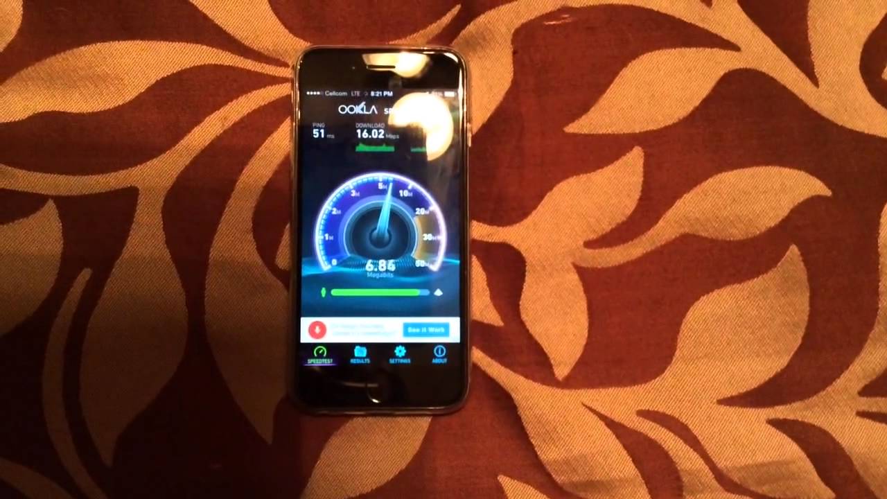 Cellcom LTE Speed Test - YouTube