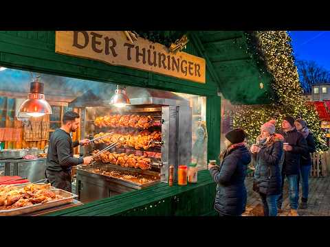 German Sausages on Fire 🔥 Berliner Weihnachtszeit Market