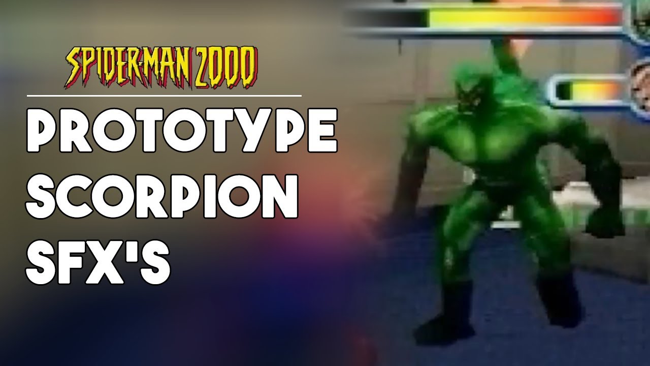 Prototype Scorpion SFX's - Spider-Man PS1 - YouTube