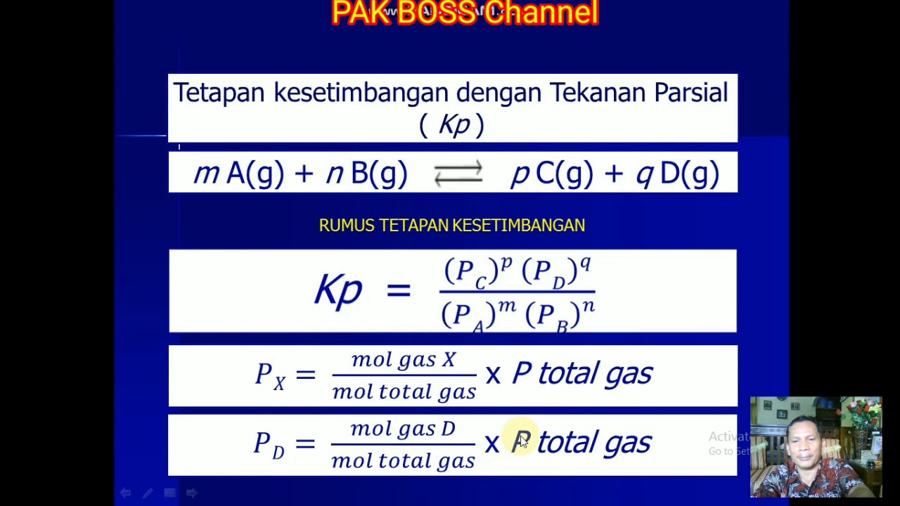Cara Mudah Menentukan Tetapan Kesetimbangan Tekanan Parsial, Kp_KIMIA ...