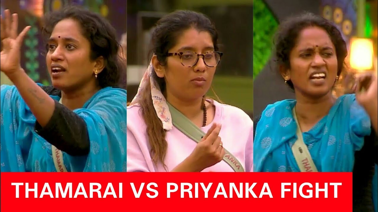 Thamarai VS Priyanka Fight | Bigg Boss 5 Tamil Review - YouTube