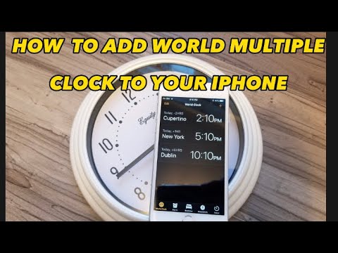How to add world multiple clock to your iPhone 📱 || stop watch || Alarm ...
