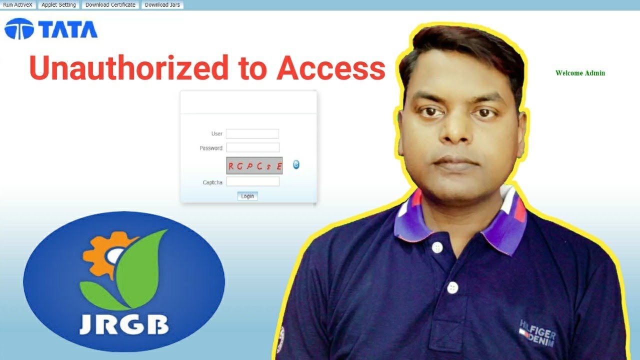 UnAuthorized to Access !JRGB Login Problem Solve - YouTube
