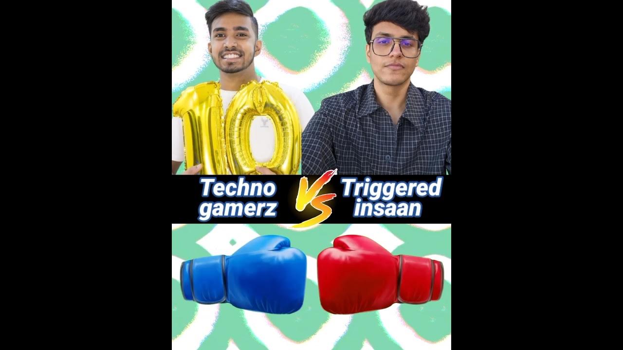 Triggered insaan Vs Techno gamerz Comparison #fukrainsaan #technogamerz #triggerdinsan - YouTube