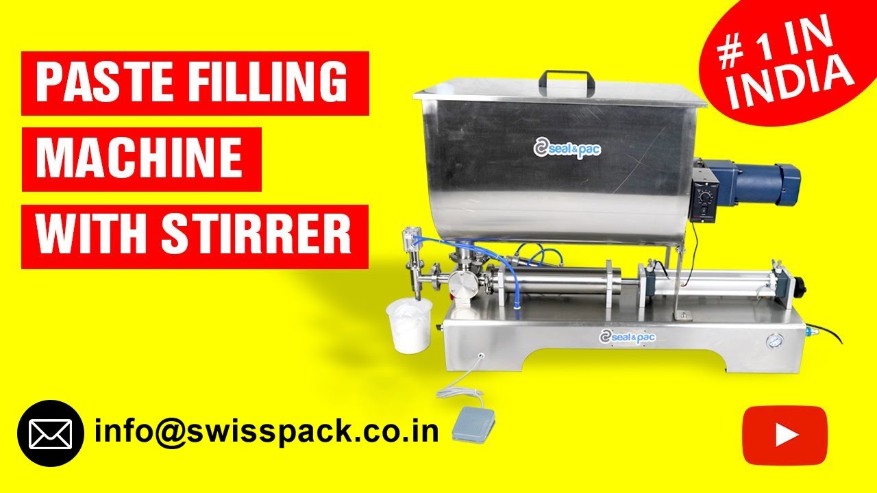 Paste Filling Machine With Stirrer | Paste Filling Mixing Machine ...